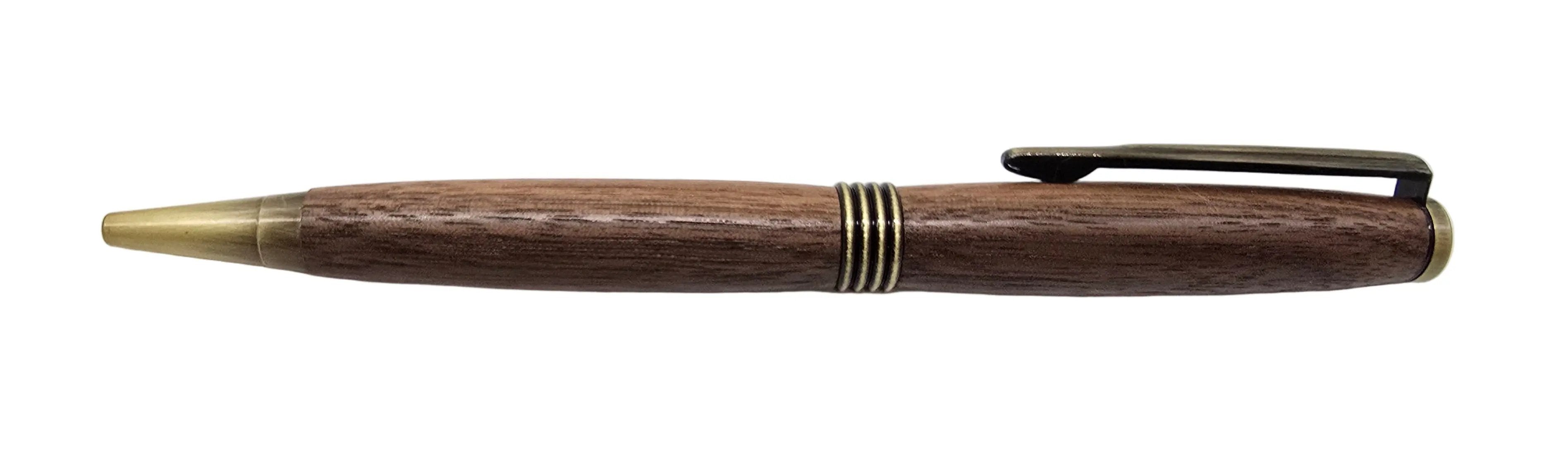 Capel Salem Pwllheli - Black Walnut twist pen - Antique Bronze – DevonPens