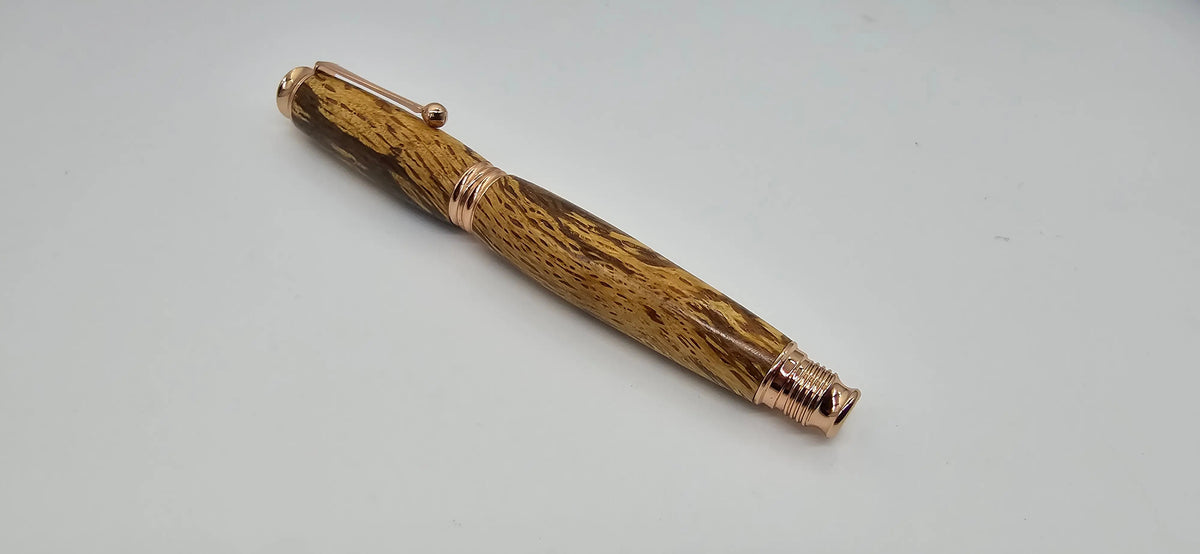 Fountain pen in Cork Oak from Killerton House Exeter Rose – DevonPens