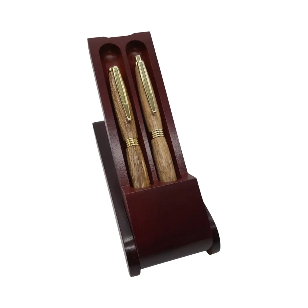 Pen & pencil set in Holm Oak from Thomas Hardy's House, – DevonPens