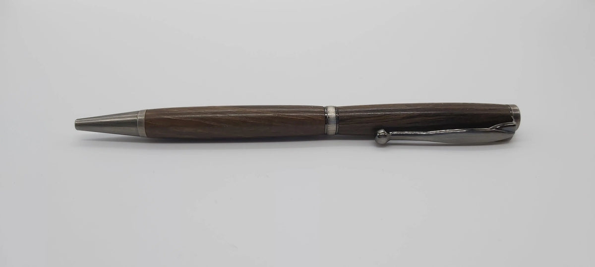 Ballpoint pen in Ancient English Bog Oak c3300 BC - DevonPens