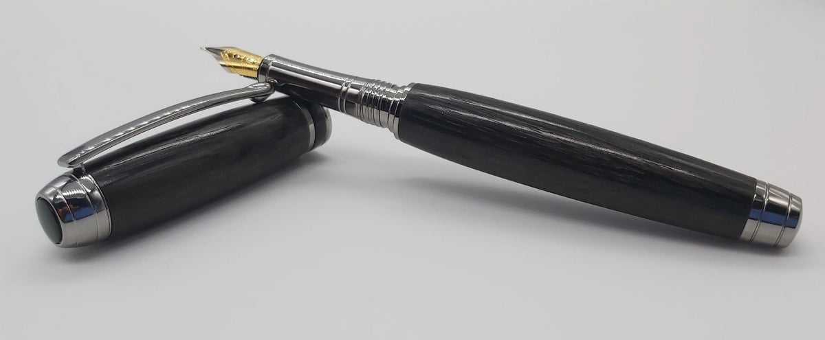 shop now Fountain pen in Ancient English Bog Oak - DevonPens