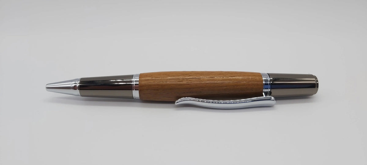 HMS Terrible - Teak ballpoint pen - Handcrafted by Devon Pens – DevonPens