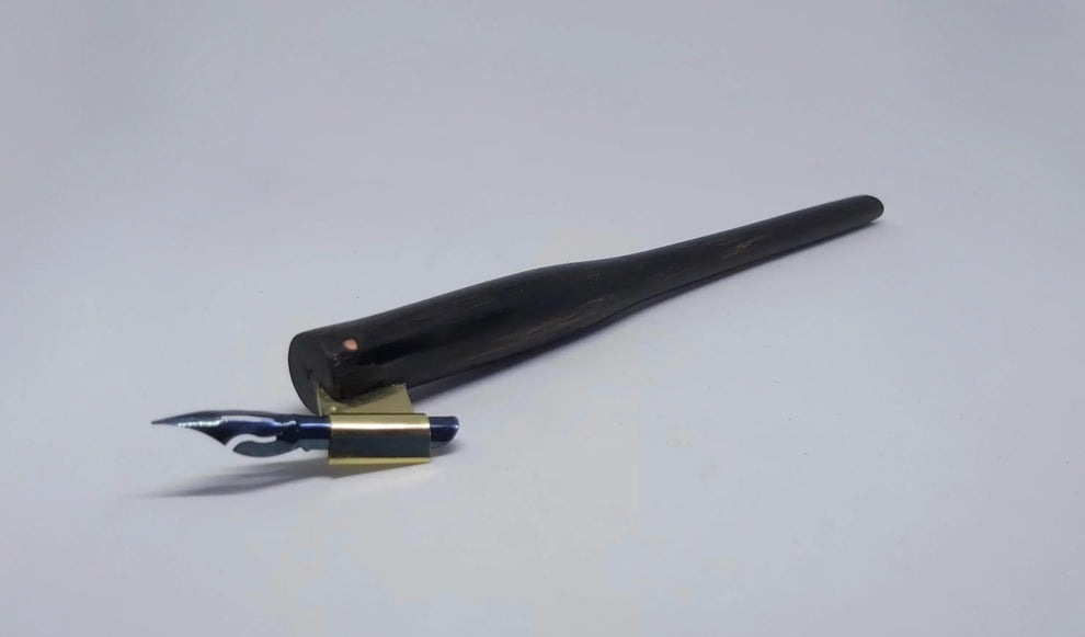 shop now Oblique Dip pen in Irish Bog Oak - DevonPens