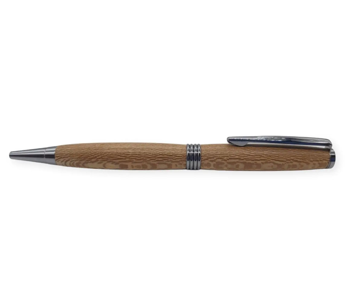 Powderham castle - lacewood handmade ballpoint pen - DevonPens