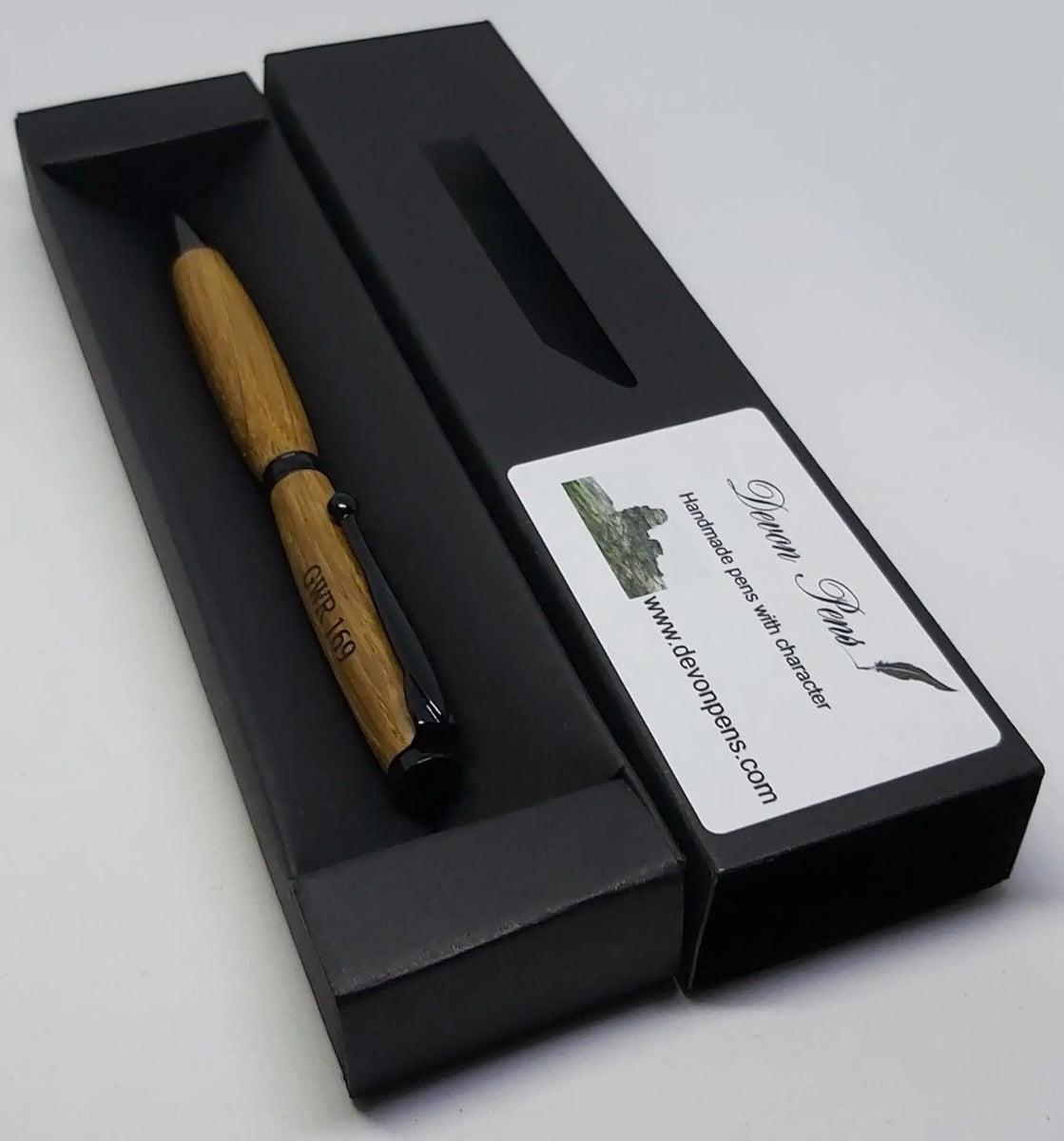 Railway pen - Ballpoint twist pen in Oak taken from GWR 169 carriage ...