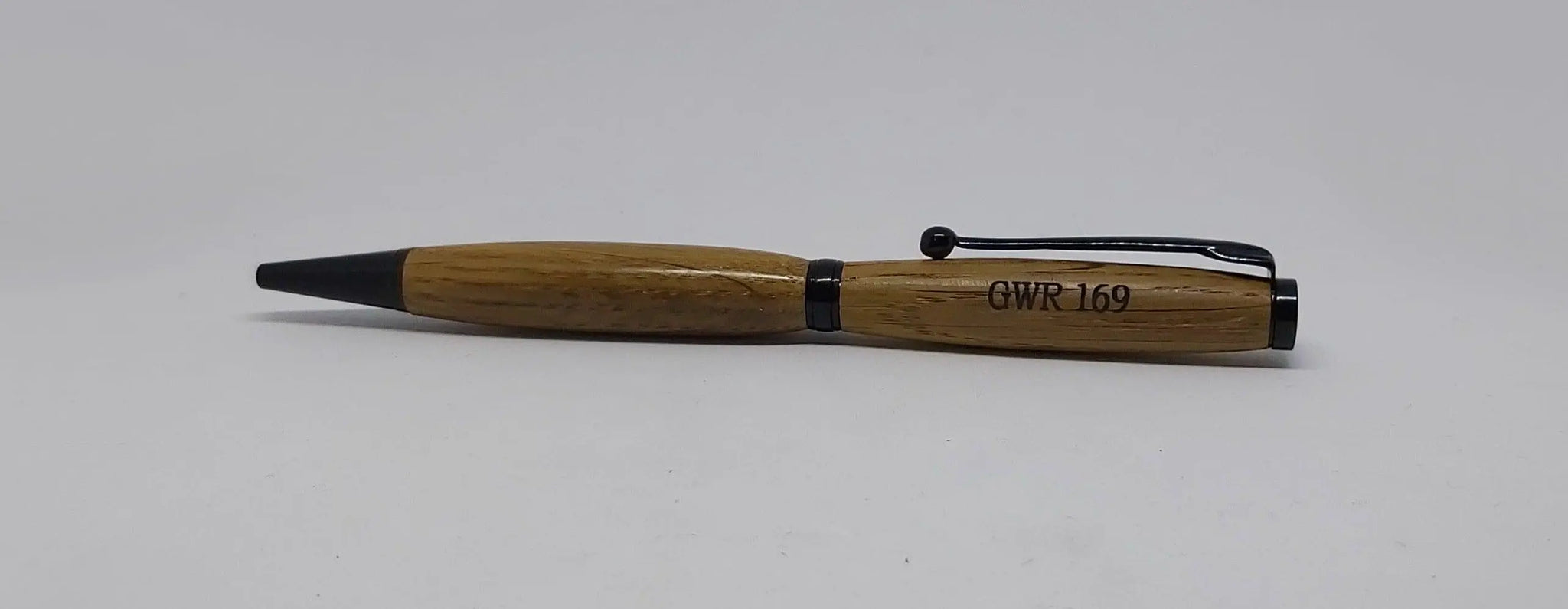 Railway pen - Ballpoint twist pen in Oak taken from GWR 169 carriage ...