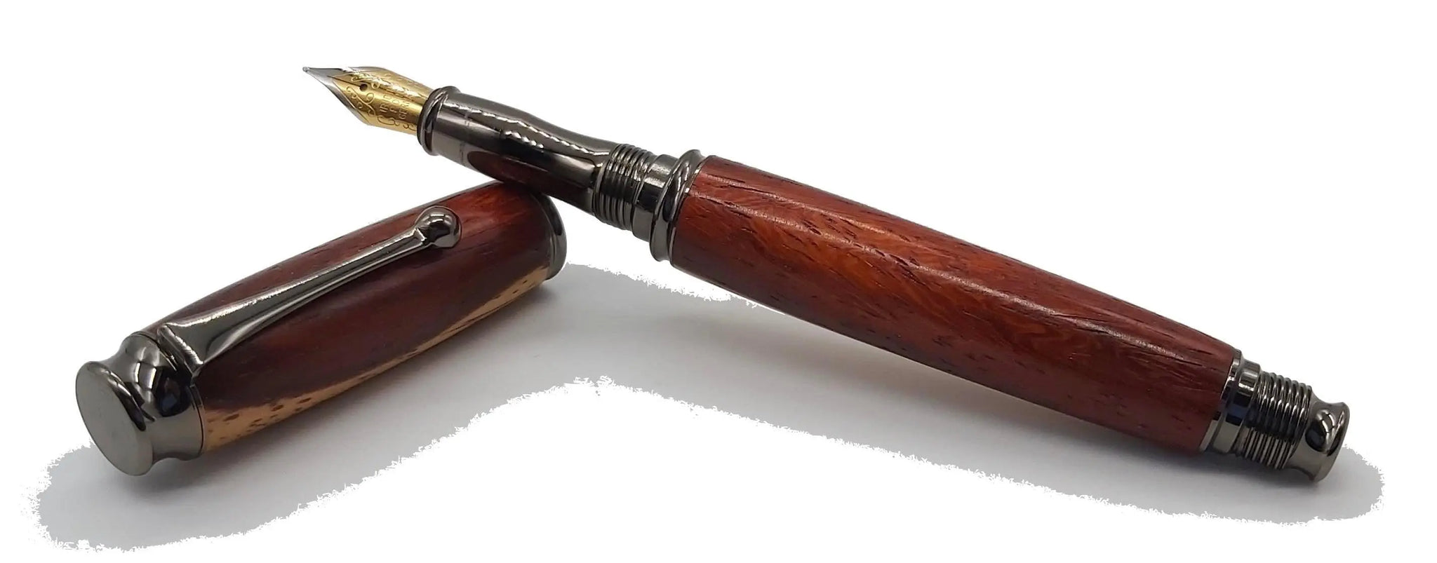 Unique Fountain pen handmade in Cocobolo wood - DevonPens